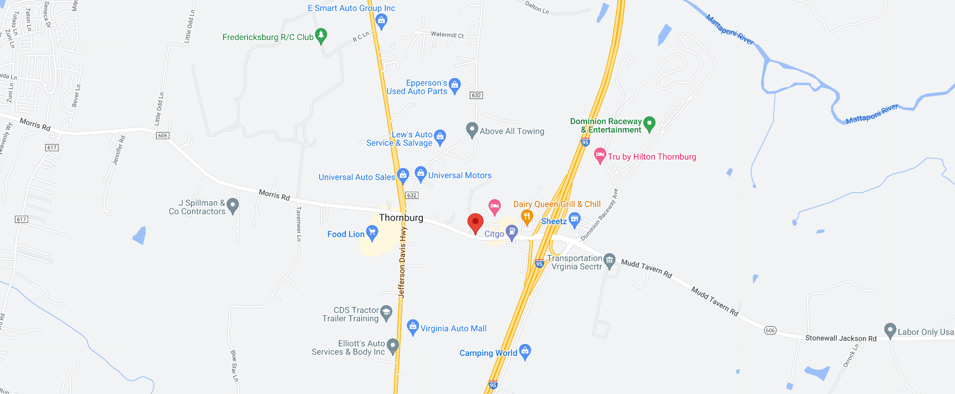 Route 606 (Mudd Tavern Road), West of Interstate 95 | Virginia ...