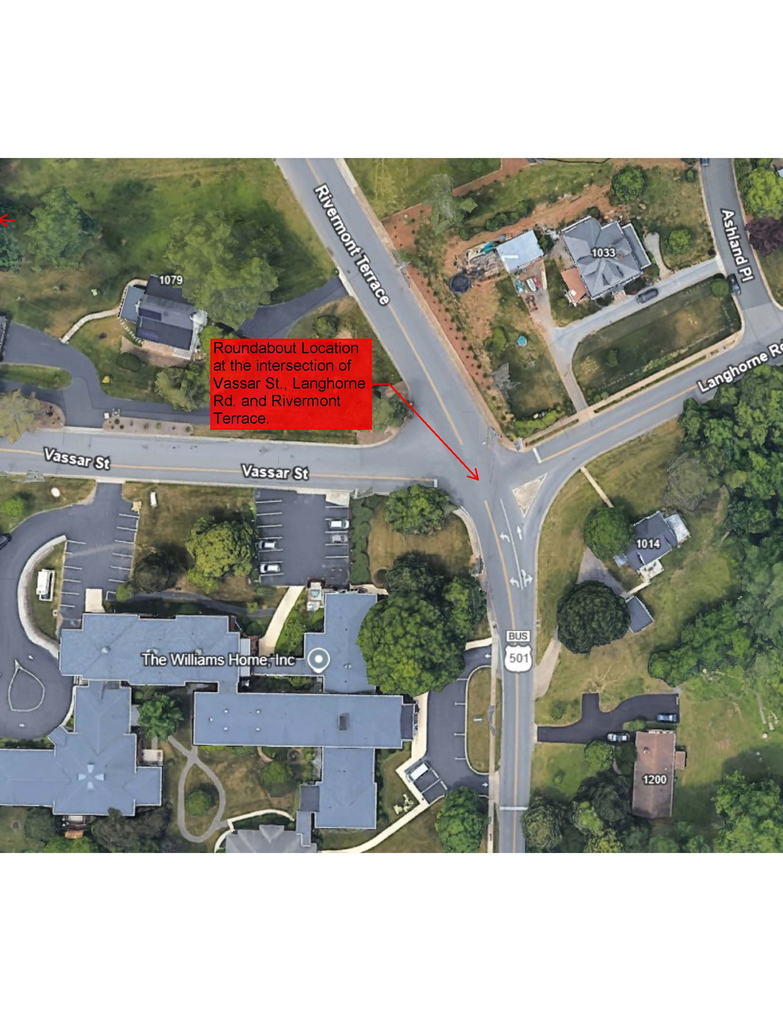 Vassar Street and Langhorne Road Roundabout project, Lynchburg ...