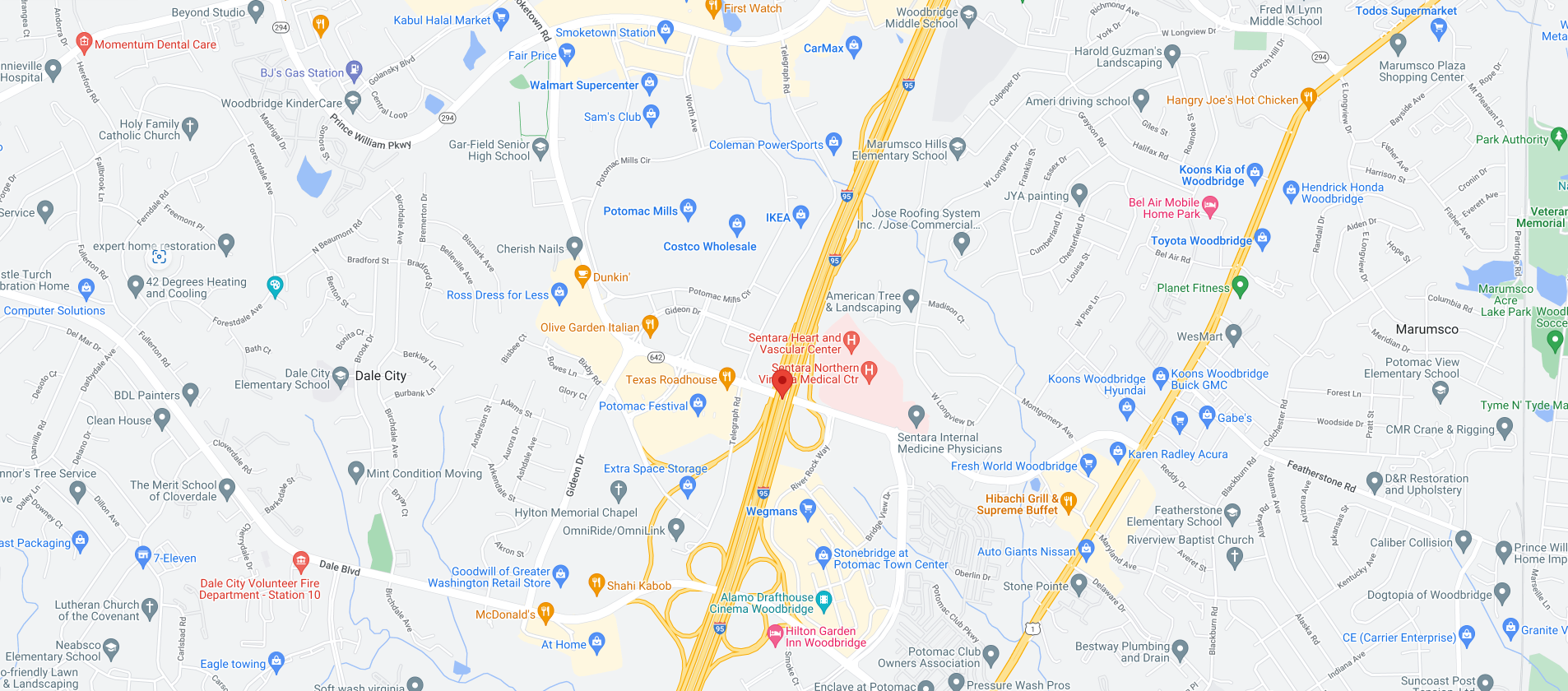 95 Express Lanes/Opitz Boulevard Ramp in Prince William County ...