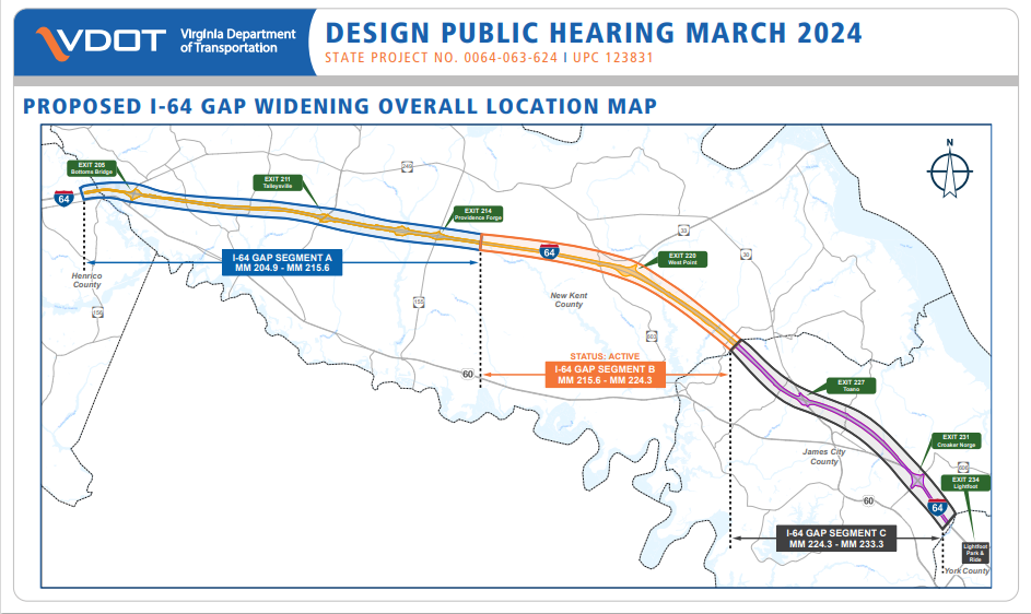 I-64 Gap Segment B | Virginia Department of Transportation