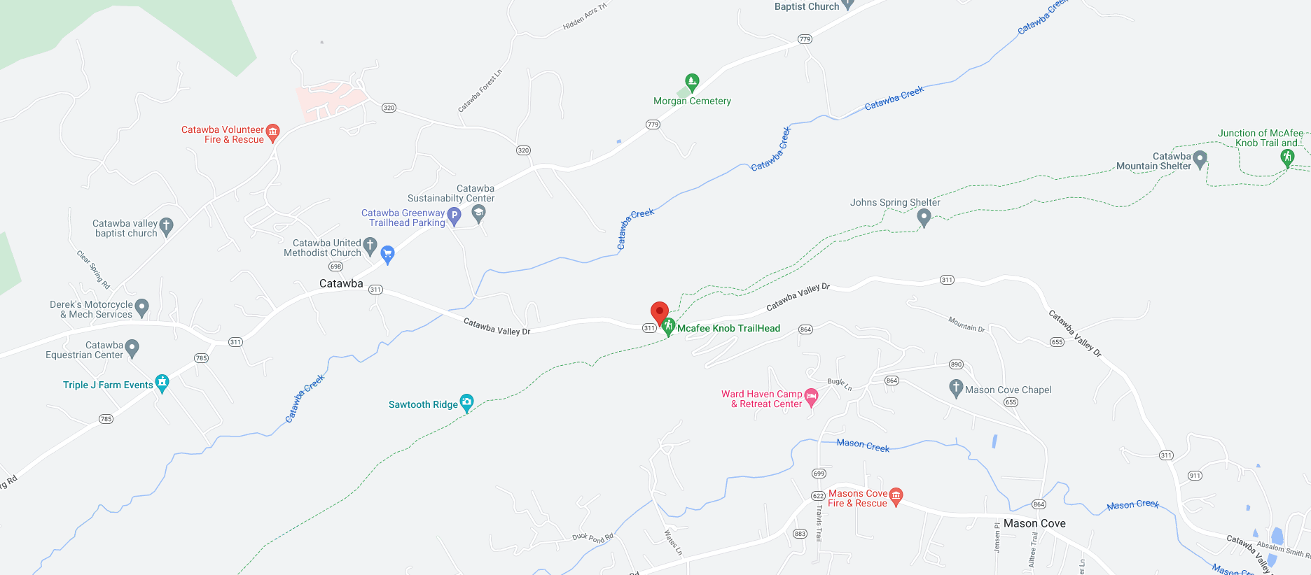 Appalachian Trail Bridge Over Route 311 in Roanoke County | Virginia ...